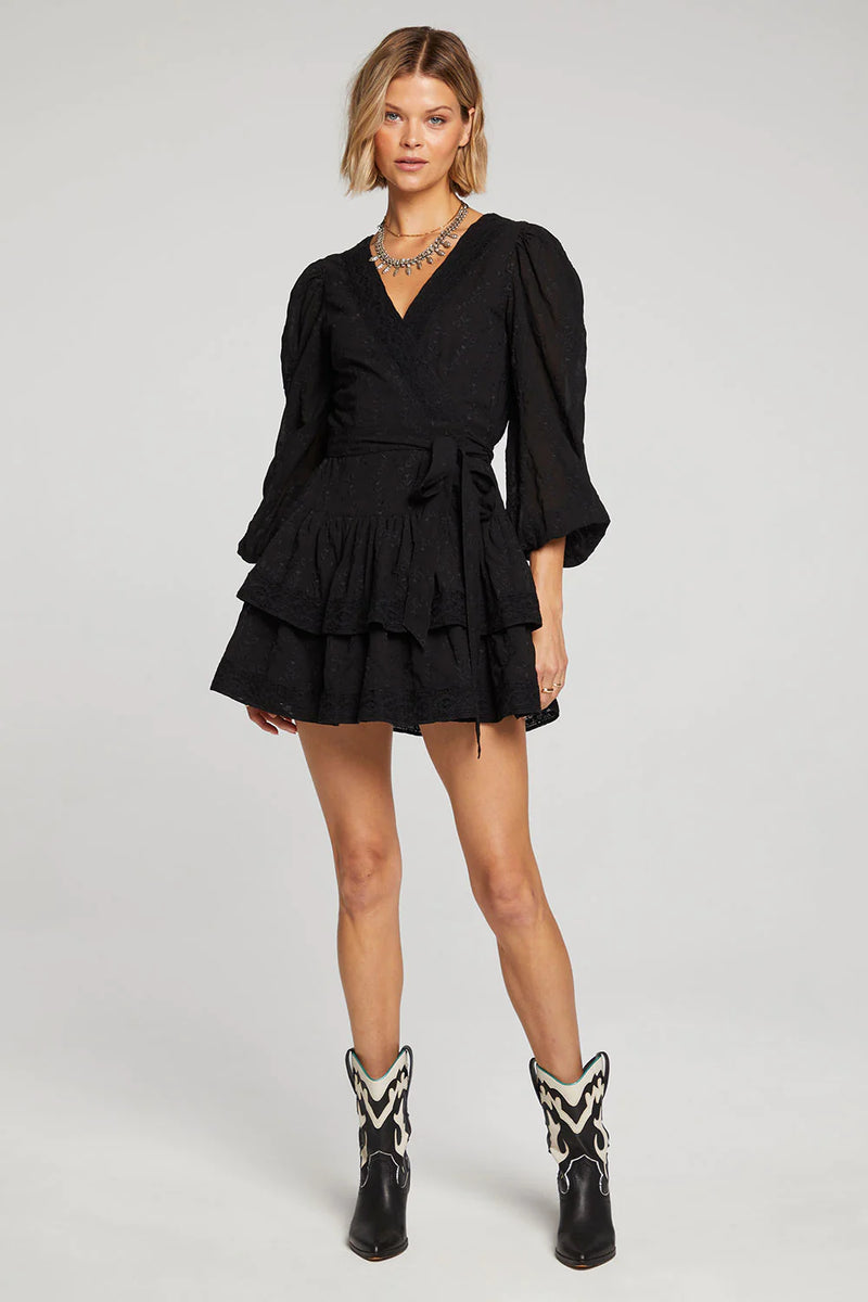 CASSANDRA MINI DRESS - BLACK – FLAIR ON 3RD