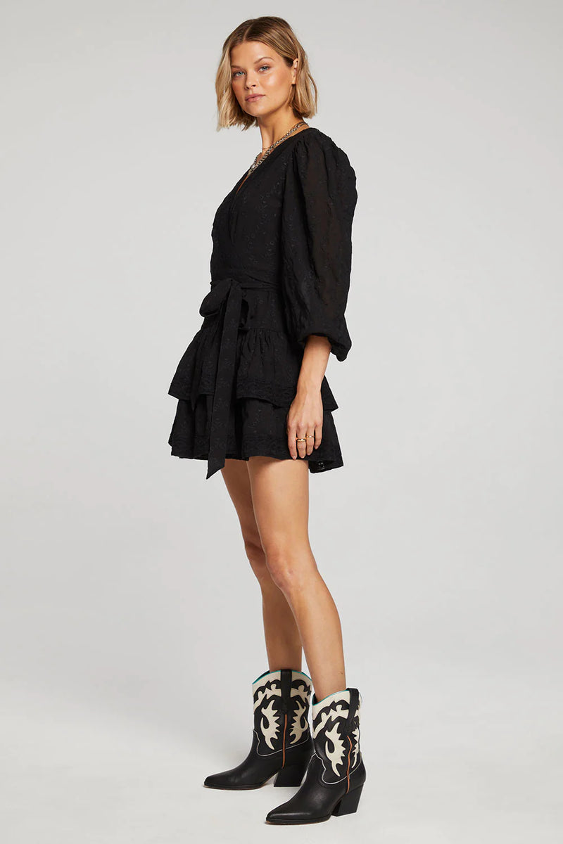 CASSANDRA MINI DRESS - BLACK – FLAIR ON 3RD
